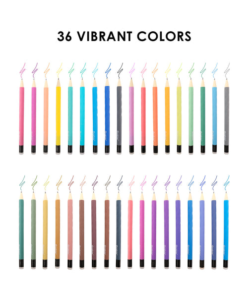 Grabie Medium Point Erasable Gel Pen Set Of 36 - Grabie®