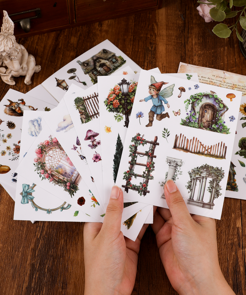 24 Sheets Grabie Exclusive Whimsical Wonders Sticker Book - Grabie®