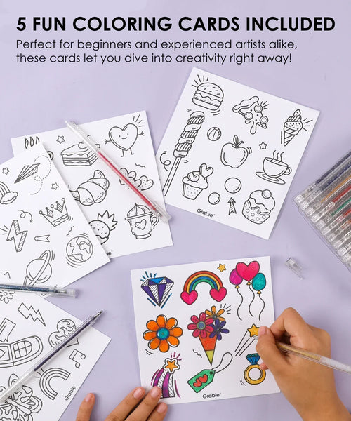 Glitter Gel Ink Pen Set - Grabie®