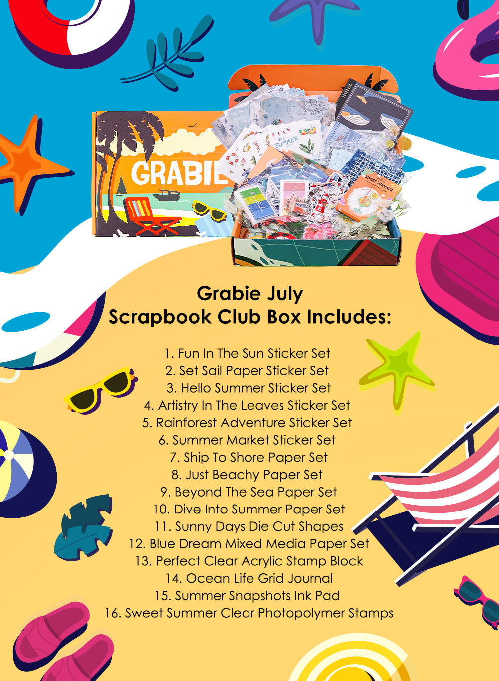 Grabie Scrapbooking Club Box | Best scrapbooking subscription box 2023 ...