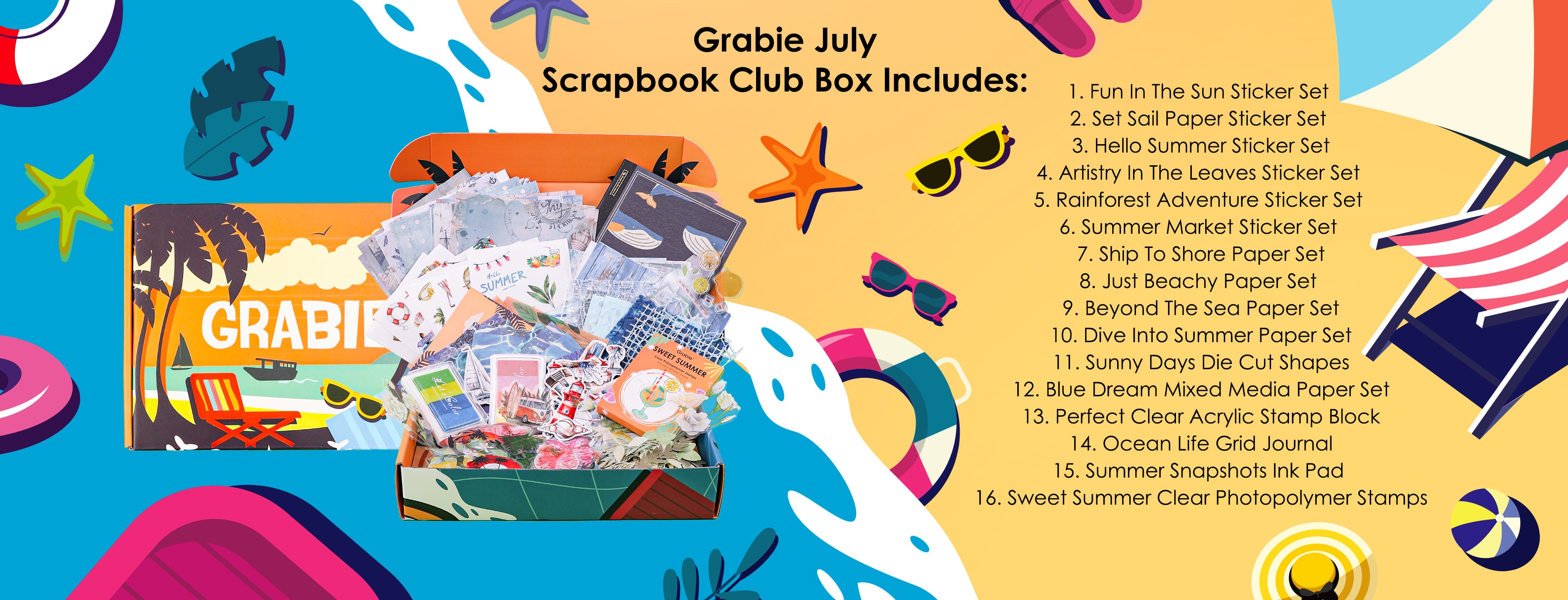 Grabie Scrapbooking Club Box | Best scrapbooking subscription box 2023 ...