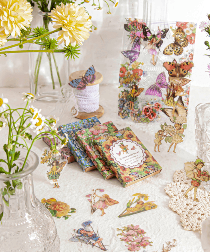 Grabie 270 Pcs Flower Fairy Diary Sticker Set - Grabie®